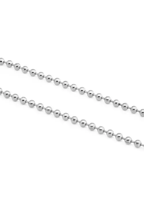 UNODE50 Pulse Bead Chain Necklace - Silver