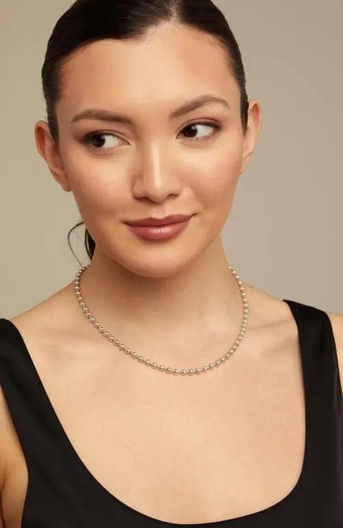 UNODE50 Pulse Bead Chain Necklace - Silver