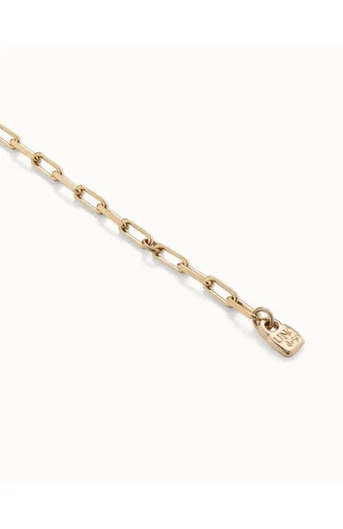 UNODE50 Linkline Chain Charm Necklace - Gold
