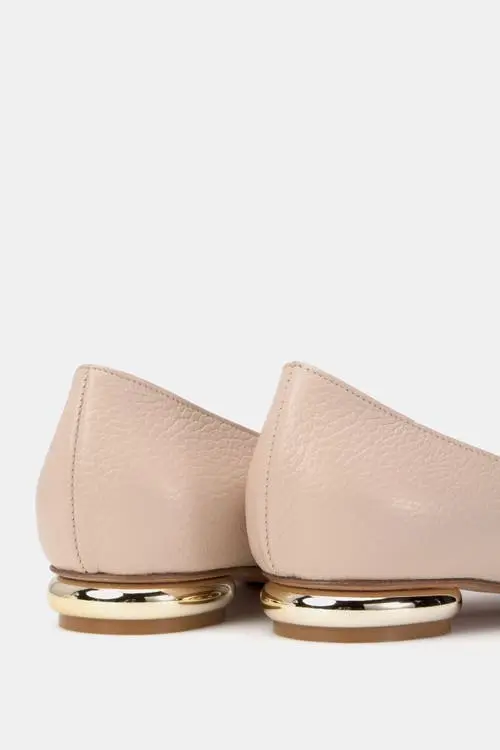 BELLS & BECKS Lia Pointed Toe Loafer - Nude