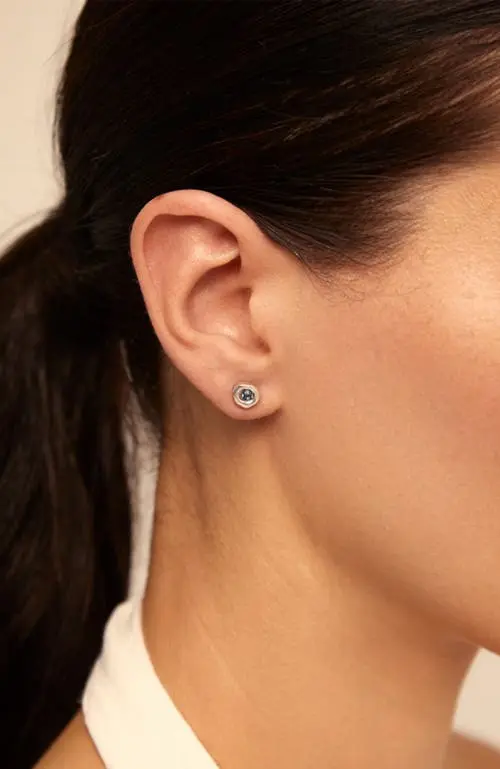 UNODE50 Sterling -plated Crystal Stud Earrings