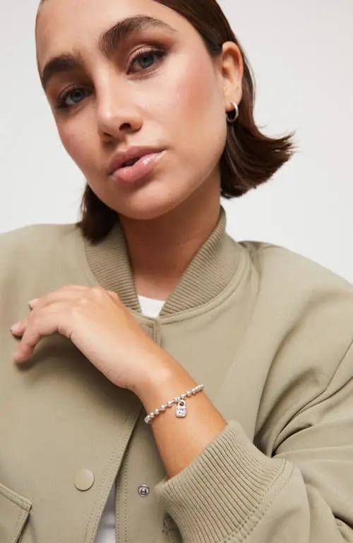 UNODE50 Beaded Charm Bracelet - Silver