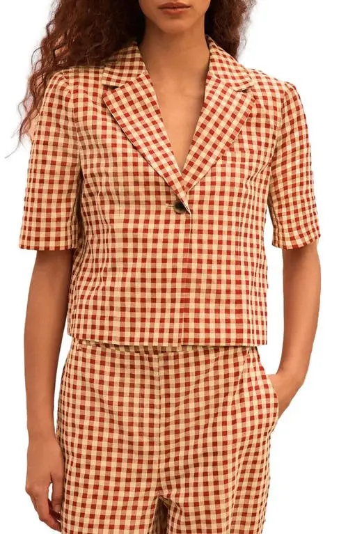NEXT Gingham Button-up Shirt