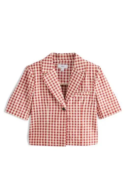 NEXT Gingham Button-up Shirt