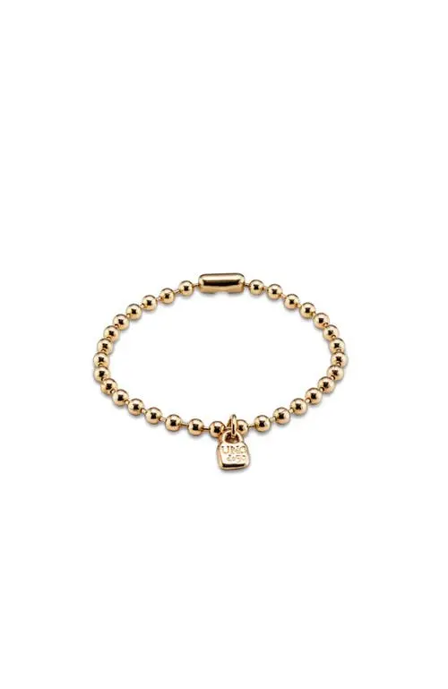UNODE50 Beaded Charm Bracelet - Gold