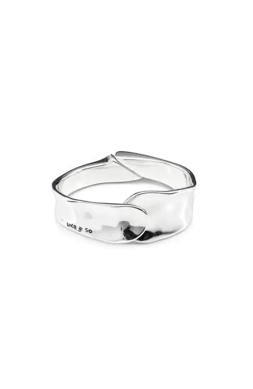 UNODE50 Wave Cuff - Silver
