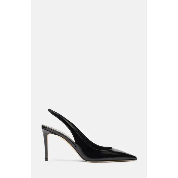SCAROSSO Sutton Slingback Pumps - Black - Patent