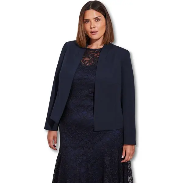 LIVE UNLIMITED Cropped Peplum Blazer