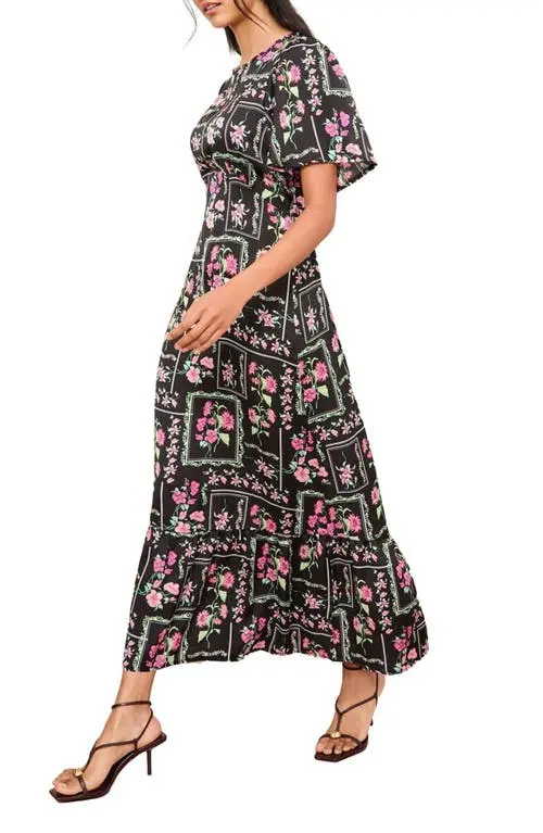 fitted tiered maxi dress Confête