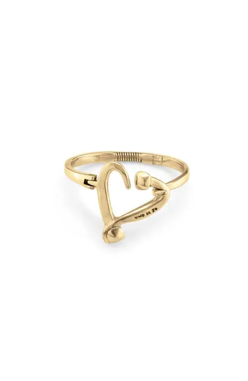 UNODE50 Nailed Heart Bracelet Pul2309 - Gold