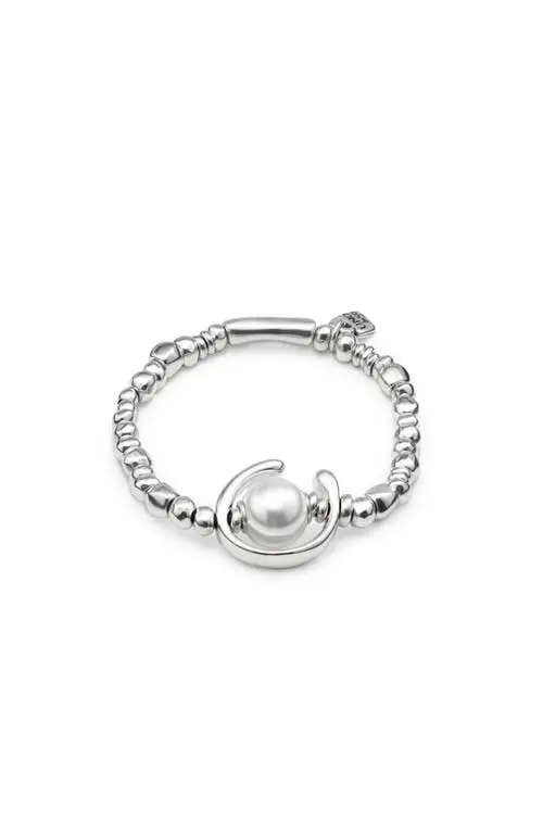 UNODE50 Luna Pearl Bracelet - Silver