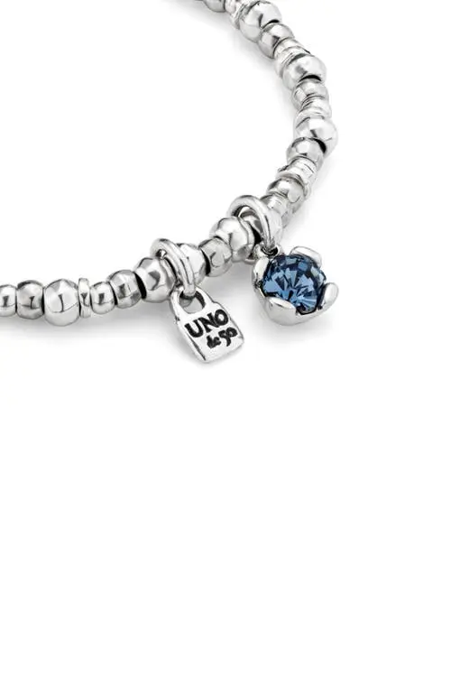 UNODE50 Blue Crystal Charm Bracelet