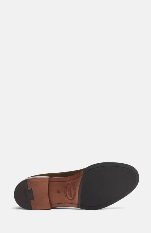 SCAROSSO Sienna Tassel Loafers - Brown - Suede