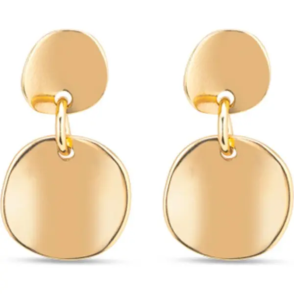 UNODE50 18k-plated Hinged Earrings - Gold