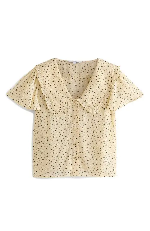 NEXT Ditsy Spot Peter Pan Collar Blouse