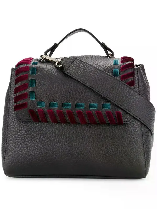 Orciani Shoulder Bag With Velvet Stitch