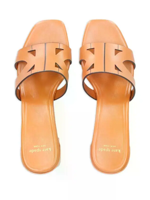 Kate Spade New York 60mm Double K Mules - Brown