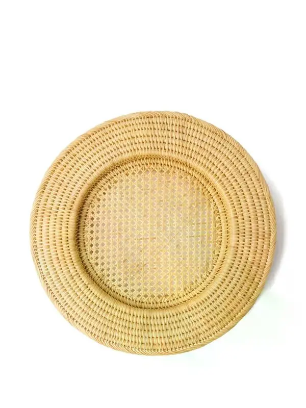 CABANA Woven Sabbia Round Tray - Neutrals