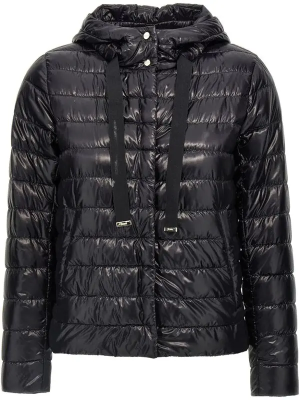 Herno Nylon Short Down Jacket - Black