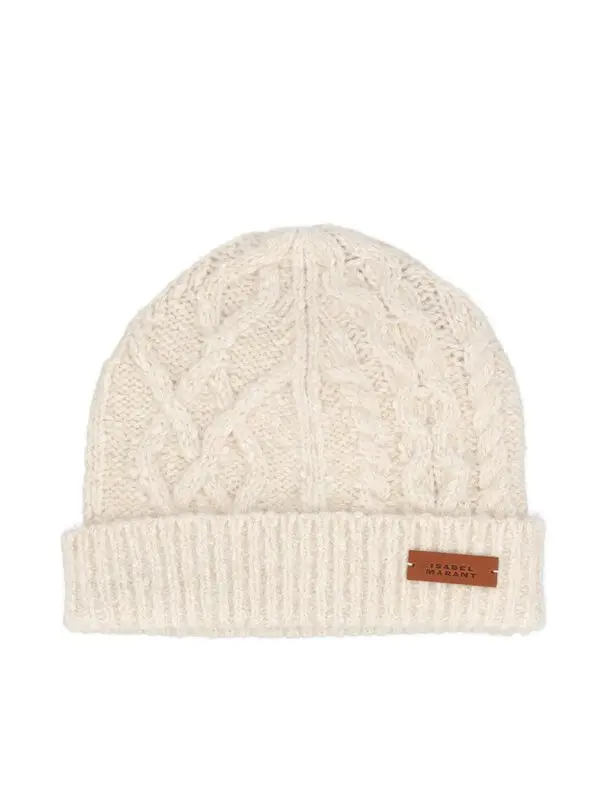 Isabel Marant Cable Knit Cap - Beige