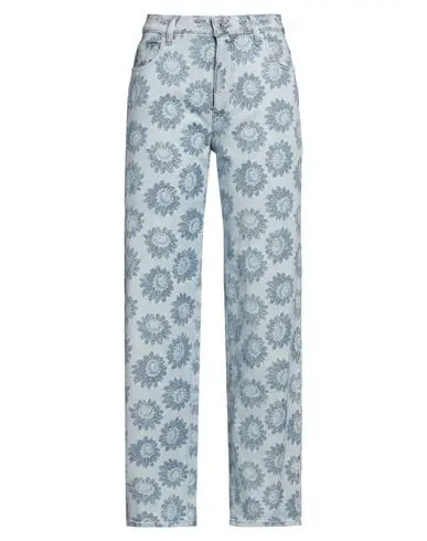 Guess Floral-print Wide-leg Jeans