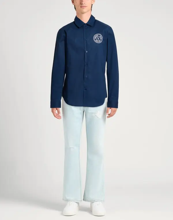 Versace Shirt Size Cotton - Navy