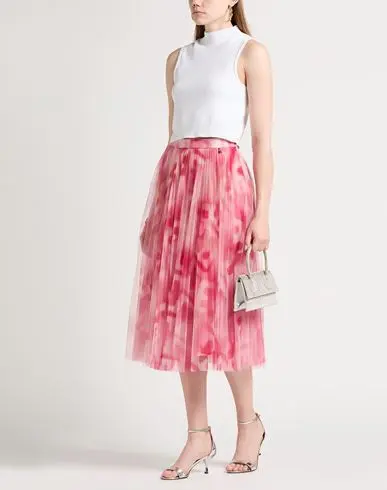 Elisabetta Franchi Midi Pleated Tulle Skirt