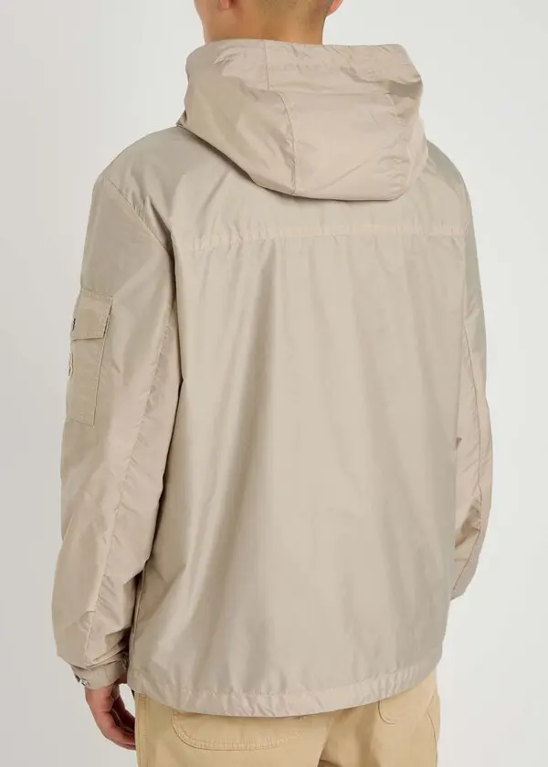 Moncler Etiache Hooded Shell Jacket - Beige