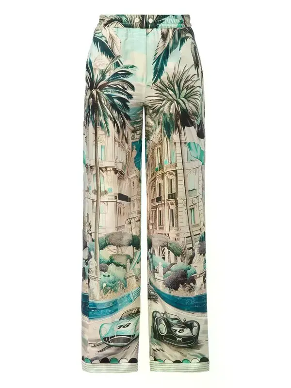 Philipp Plein Silk Trousers - Neutrals
