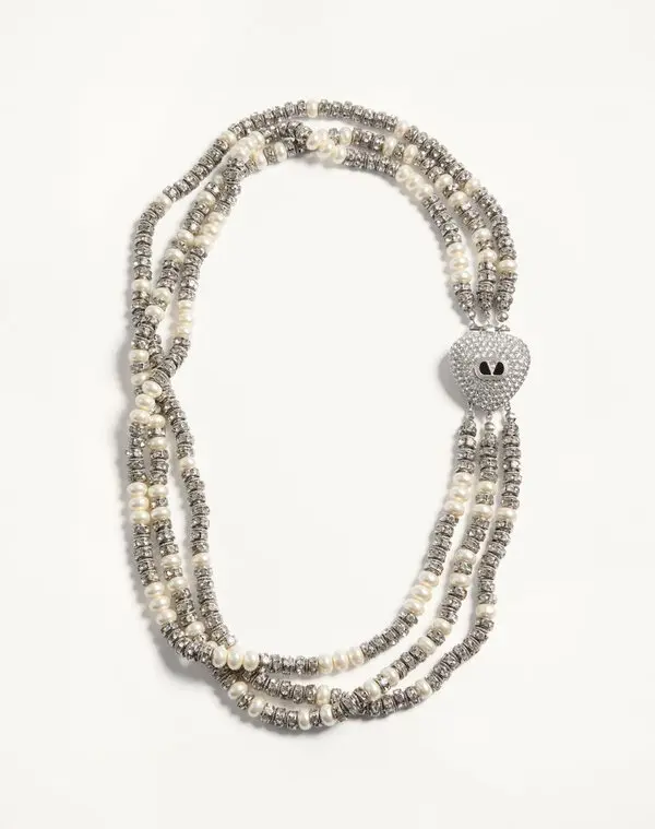 Valentino Garavani Coeur Royal Necklace - Palladium
