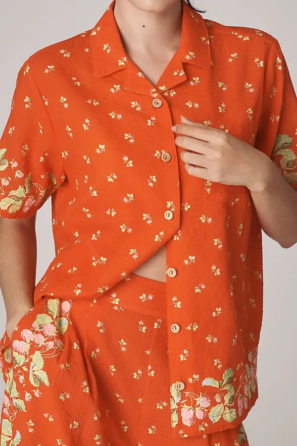 RACHEL ANTONOFF James Printed Shirt Top