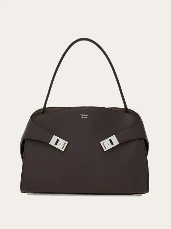 FERRAGAMO Hug Soft Shoulder Bag - Brown
