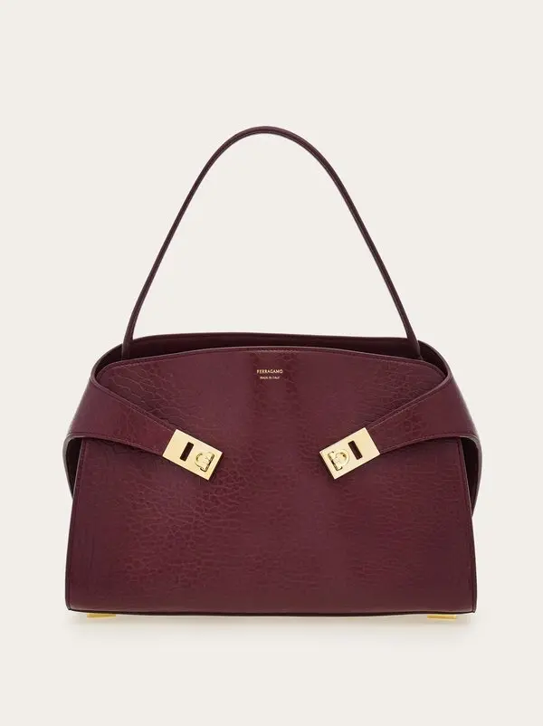 FERRAGAMO Hug Soft Shoulder Bag - Violet
