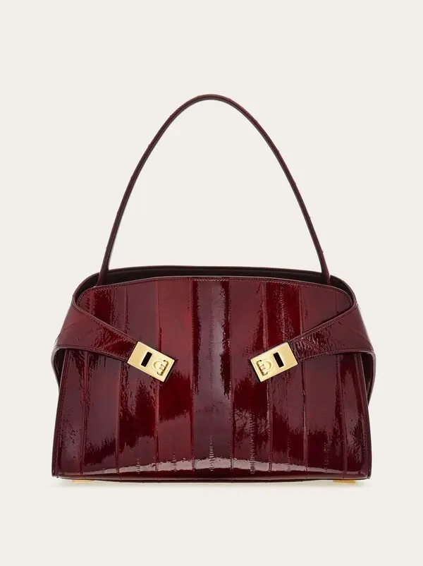 FERRAGAMO Hug Soft Shoulder Bag - Violet