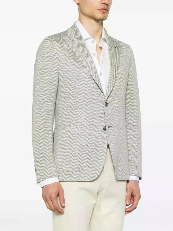 Tagliatore Herringbone Blazer