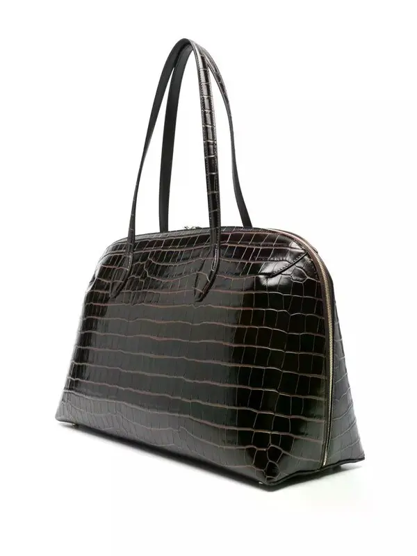 TOTEME Crocodile-embossed Tote - Brown