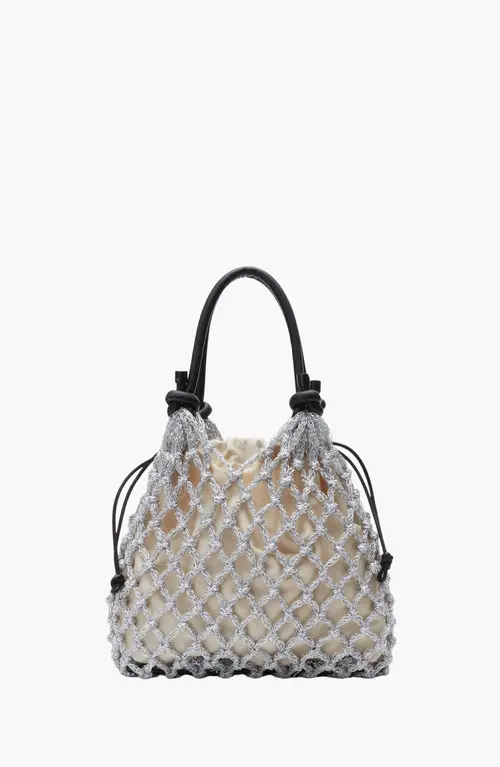 3.1 Phillip Lim Macrame Mini Sac - Silver / Beige