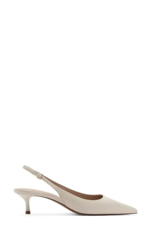 Mango Pointed Kitten Heel Slingback Pumps