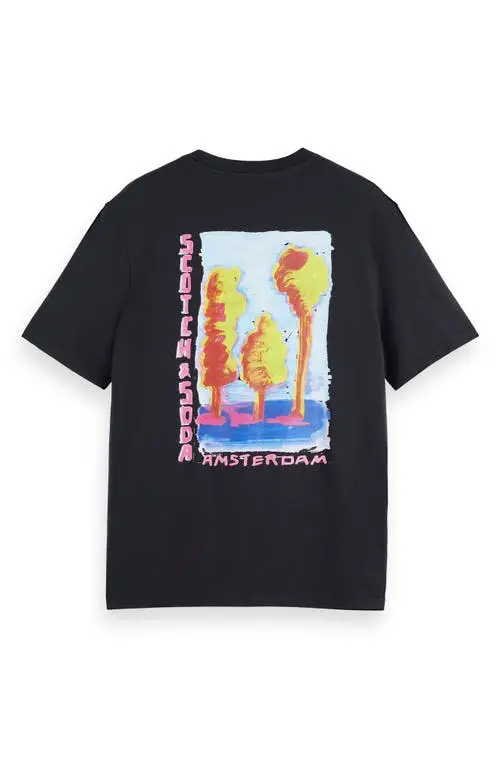 Scotch & Soda Artwork Graphic T-shirt - Meteorite