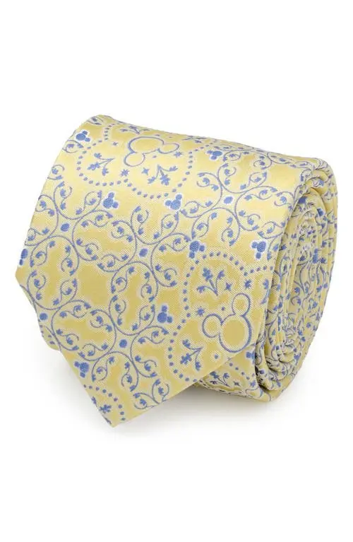 CUFFLINKS, INC. Mickey Mouse Silk Neck Tie - Yellow