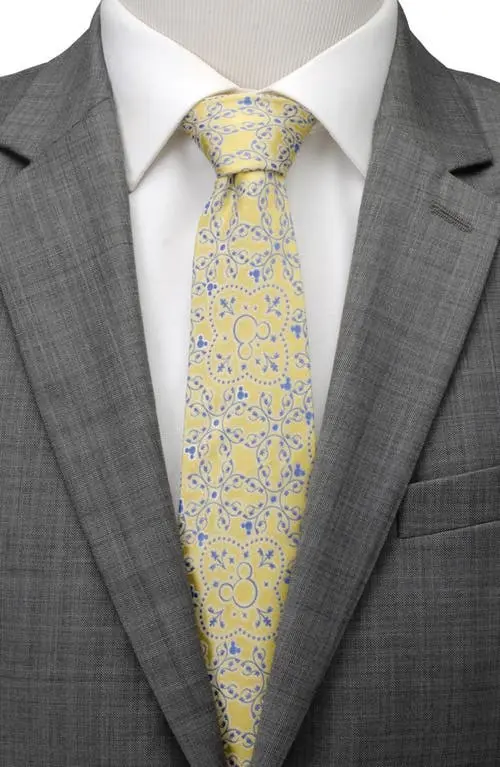 CUFFLINKS, INC. Mickey Mouse Silk Neck Tie - Yellow