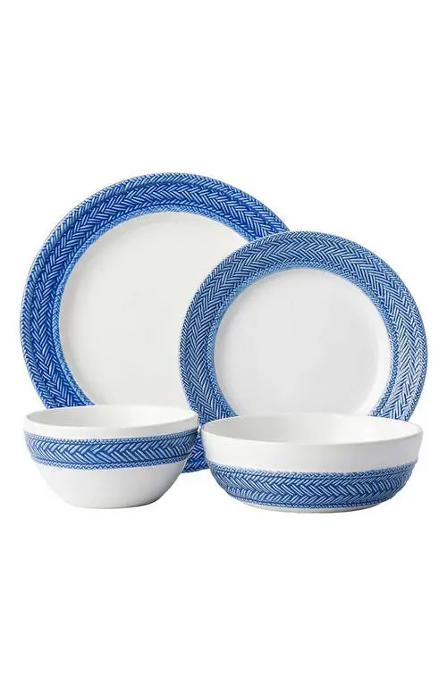 JULISKA Le Panier 4-piece Dinnerware Place Setting - Whitewash/delft Blue