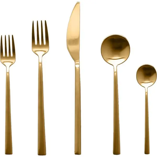 MEPRA Movida Ice Flatware Set5 Pieces - Ice Gold