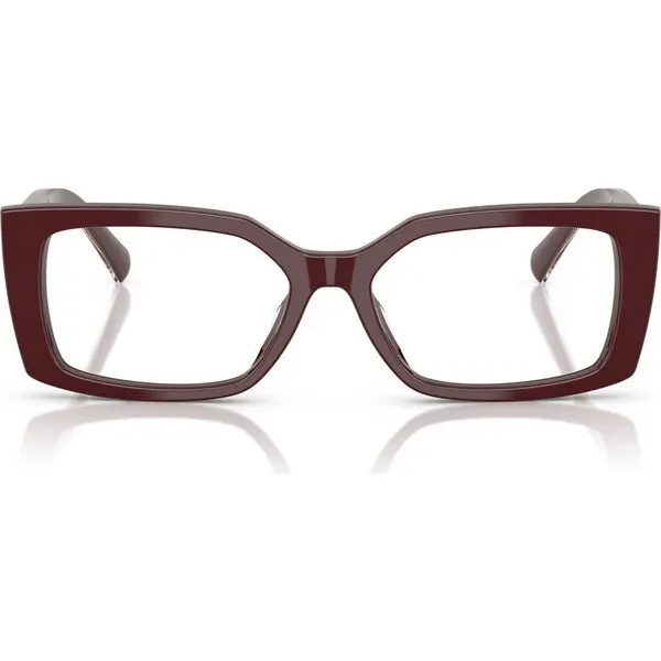 Tiffany & Co. Rectangular Optical Glasses - Burgundy/ Demo Lens