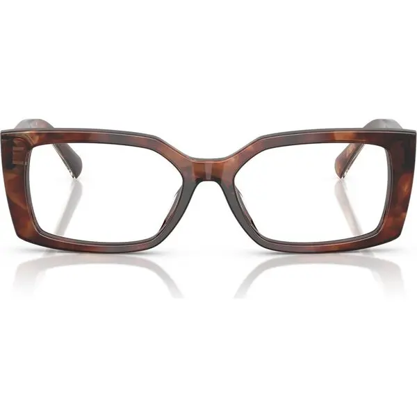 Tiffany & Co. Rectangular Optical Glasses - Spotted Brown/demo Lens