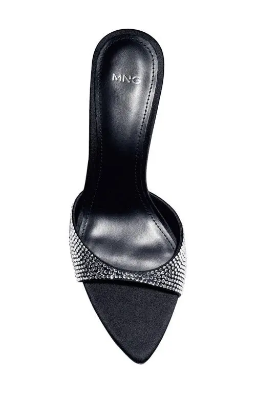 Mango Rhinestone Stiletto Sandals