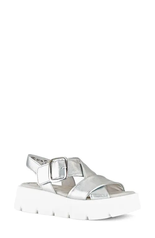 Gabor Crossover Slingback Wedge Sandal