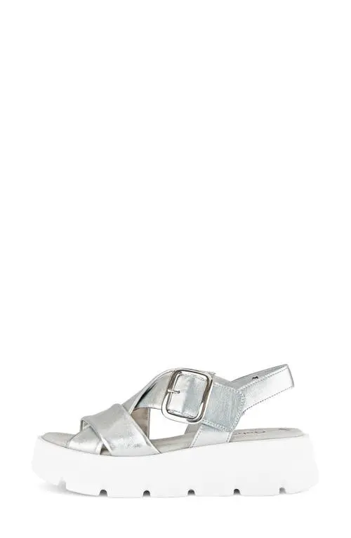 Gabor Crossover Slingback Wedge Sandal