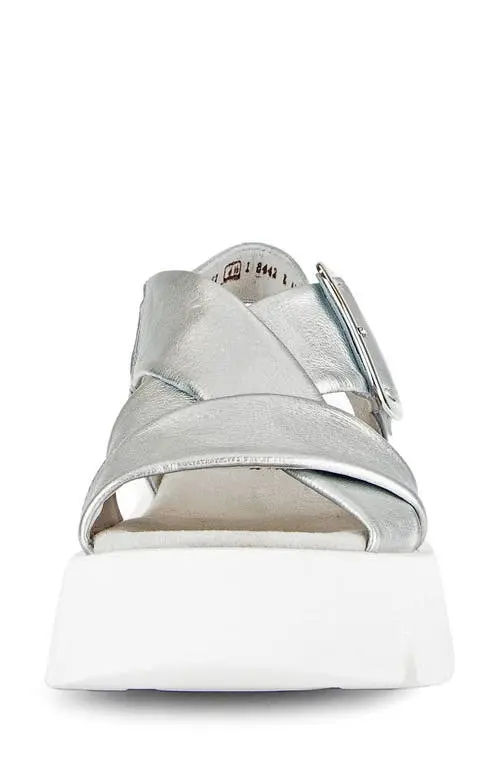 Gabor Crossover Slingback Wedge Sandal