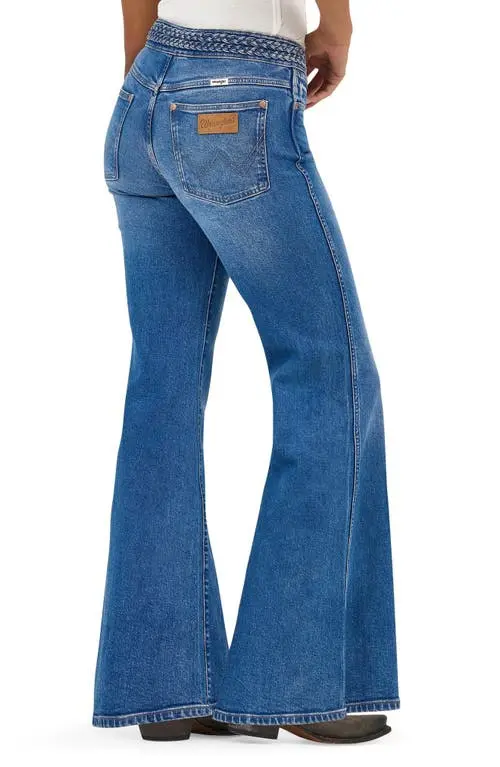 Wrangler Braided Waist Flare Jeans